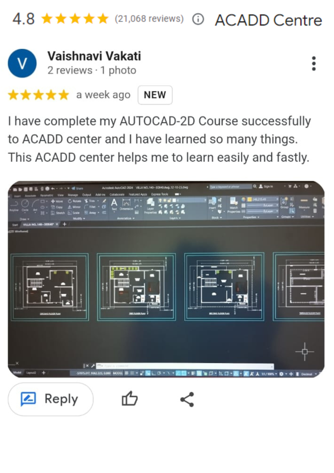 Reviews - Acadd Centre