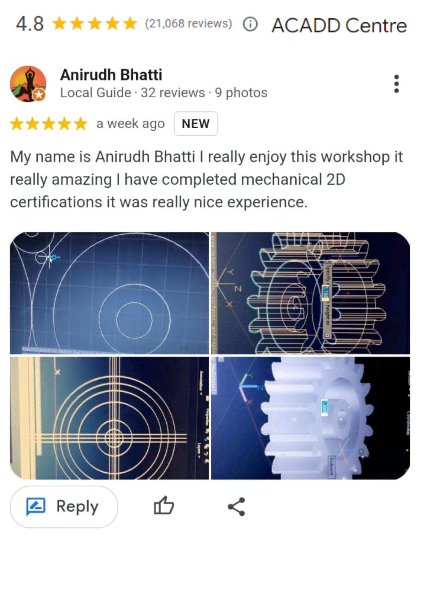Reviews - Acadd Centre