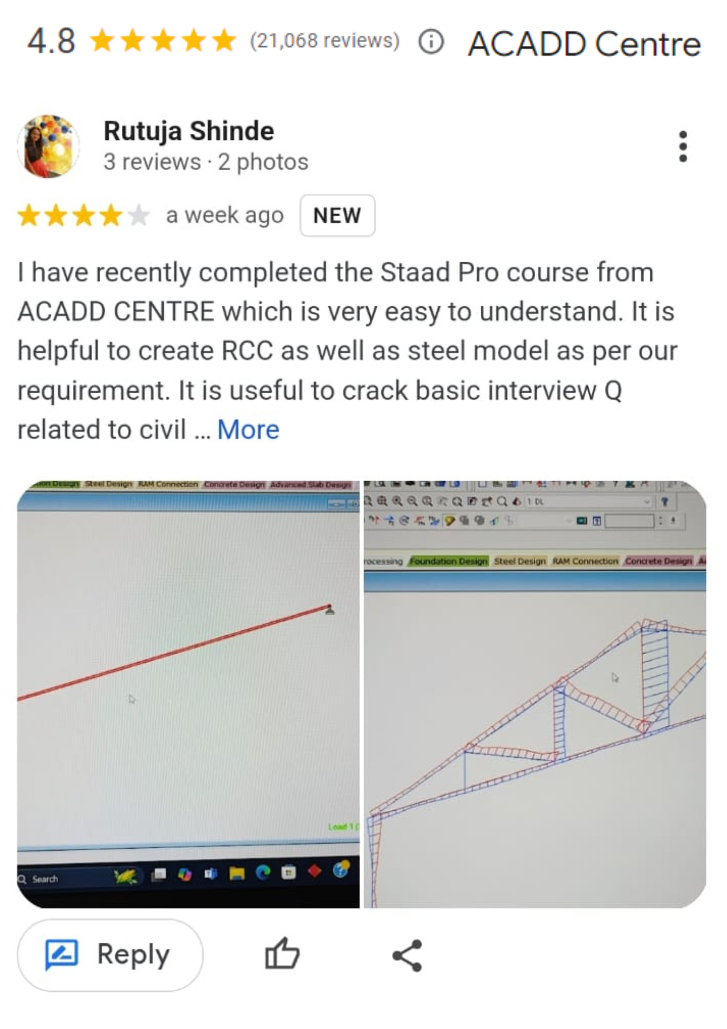 Reviews - Acadd Centre