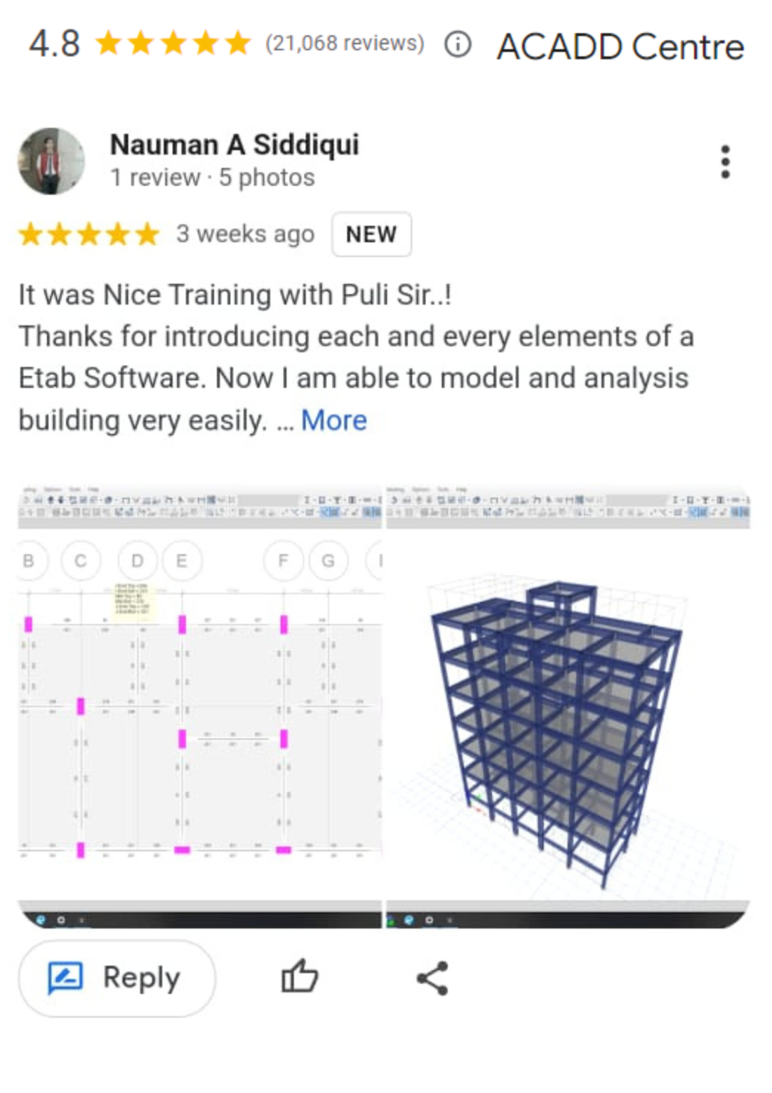 Reviews - Acadd Centre