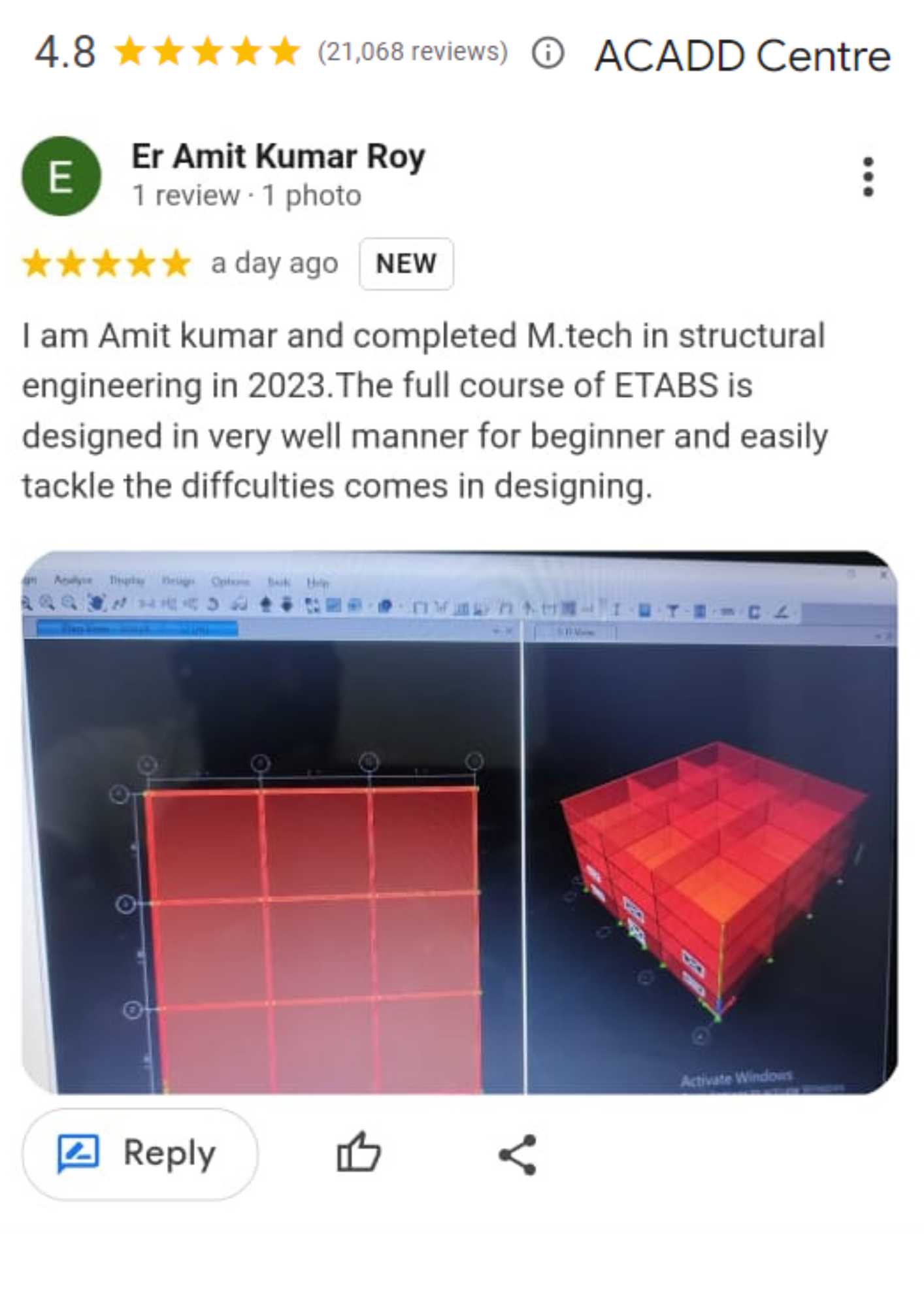 Reviews - Acadd Centre