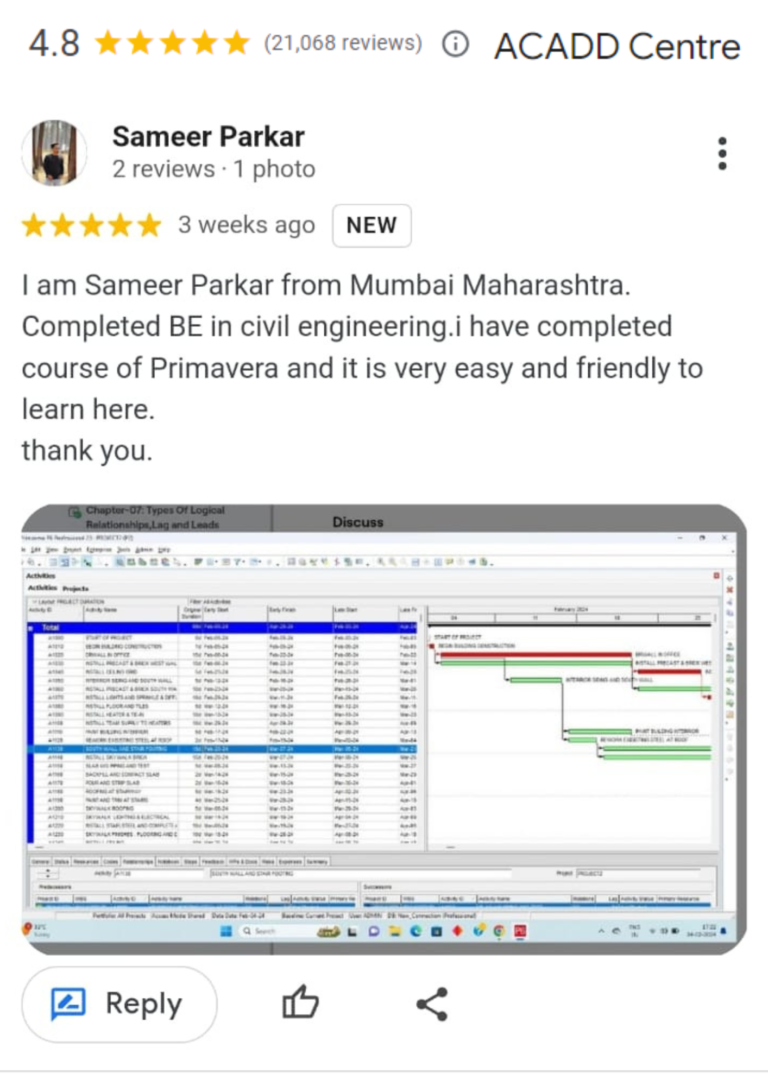 Reviews - Acadd Centre