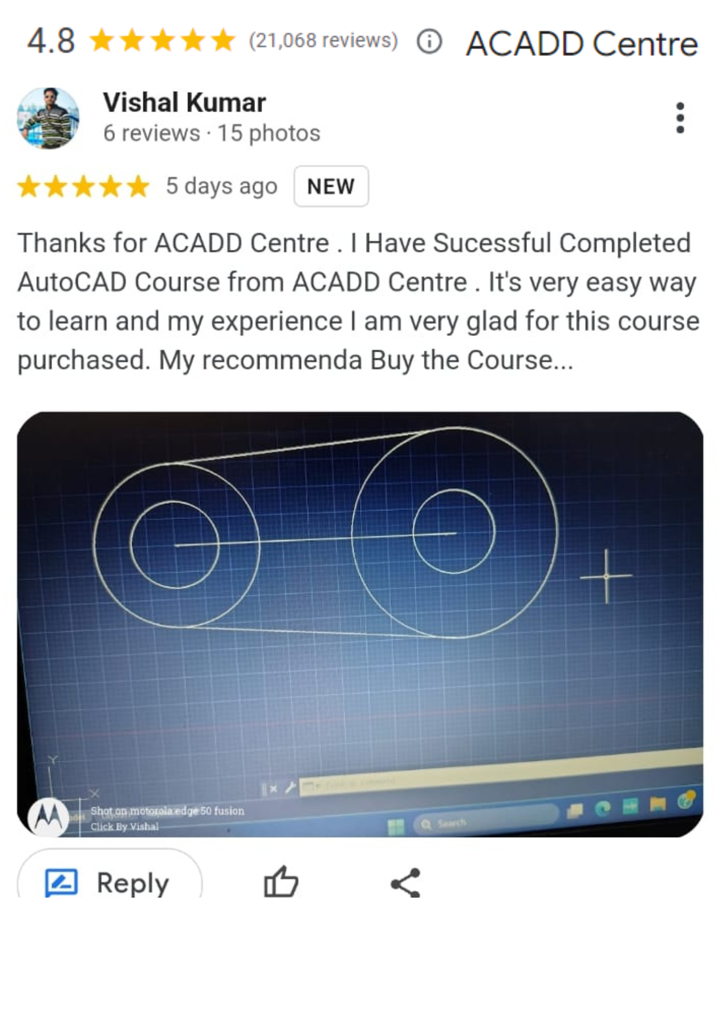 Reviews - Acadd Centre